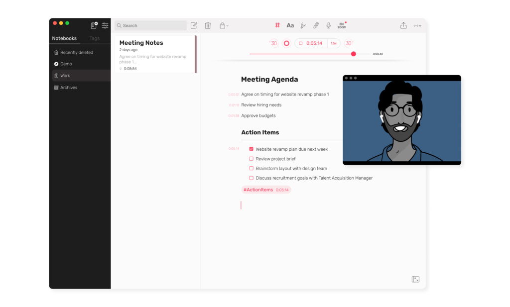 How To Record Zoom Calls And Take Notes Using Noted