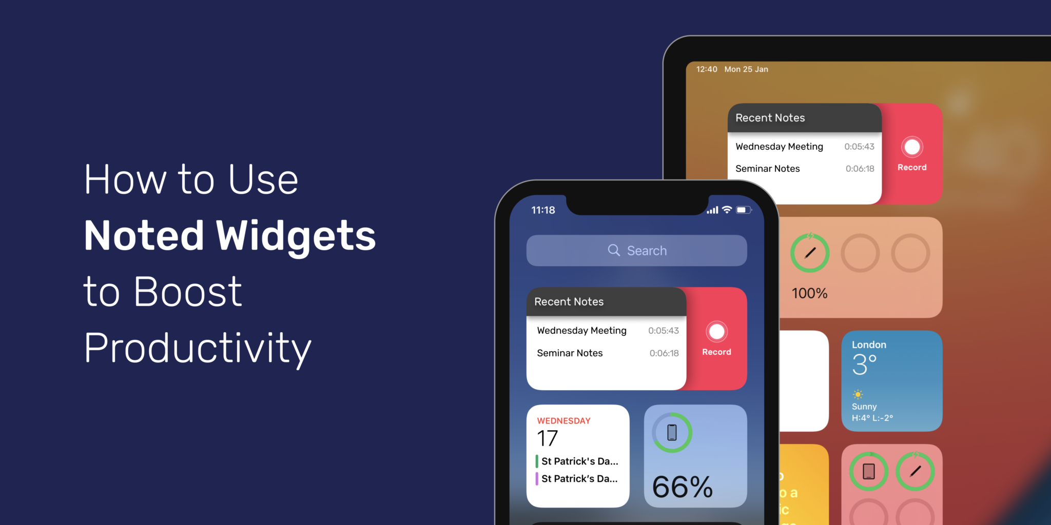 How to Use Noted Widgets to Boost Productivity | Noted App