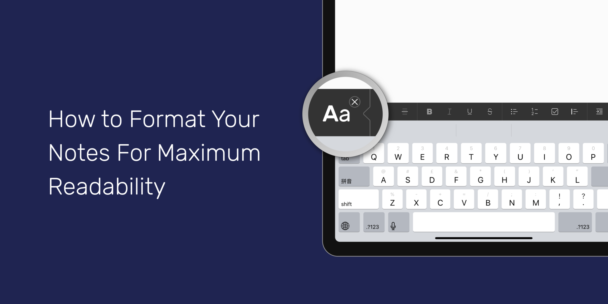 How to Format Your Notes For Maximum Readability | Noted App